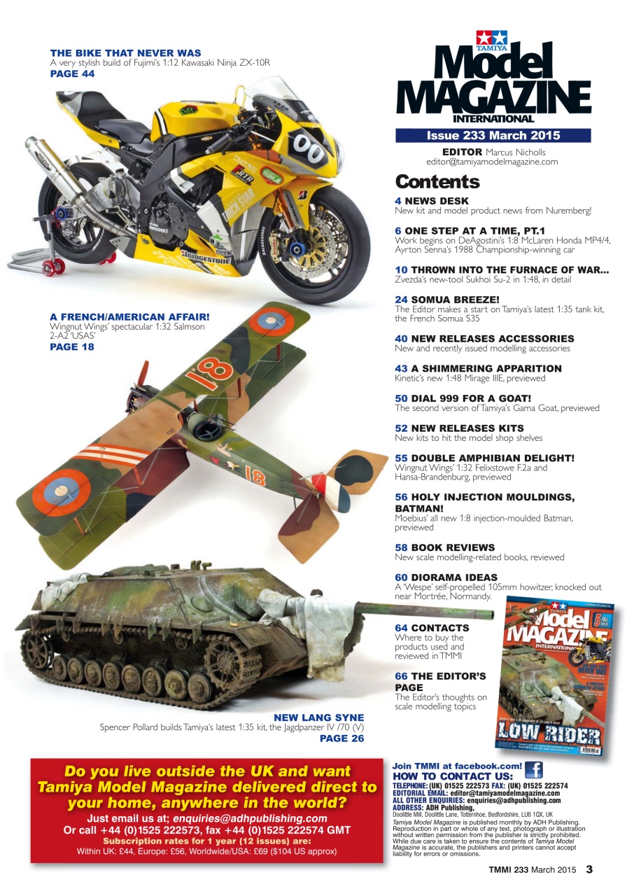 Tamiya Model Magazine - 233 Subscriptions | Pocketmags