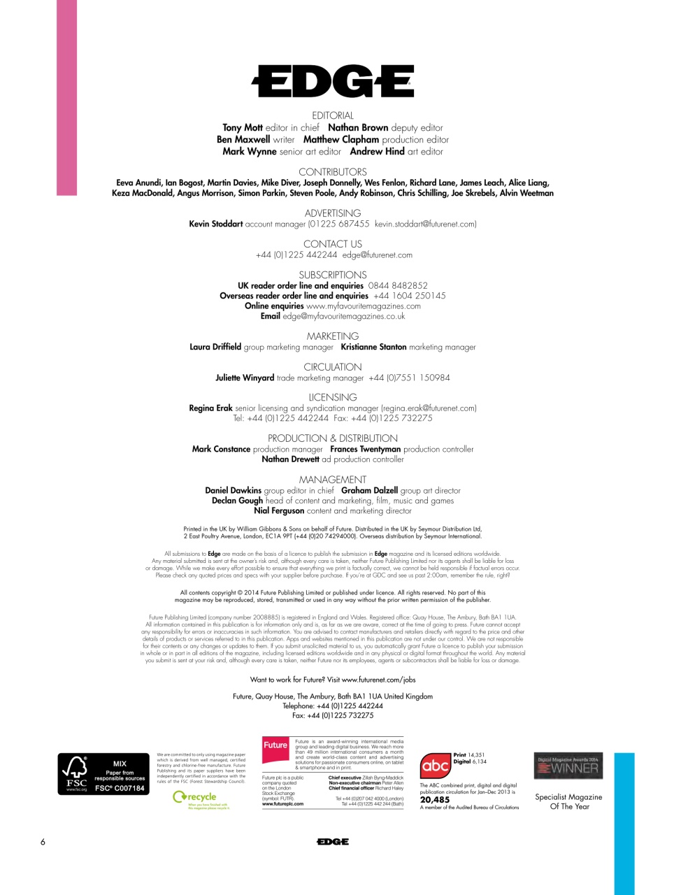 Edge Magazine - March 2015 Back Issue