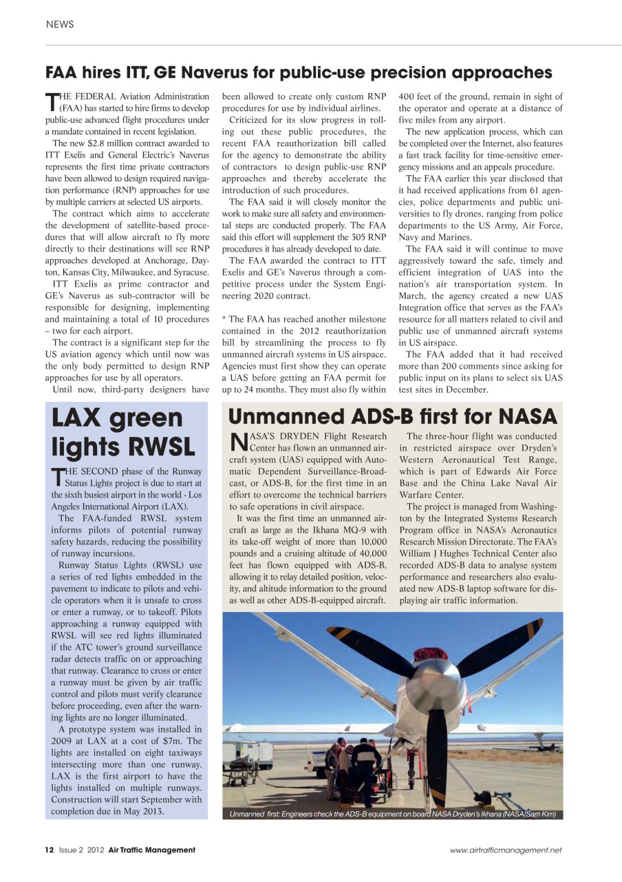 Air Traffic Management Magazine - Issue 2 2012 Subscriptions | Pocketmags