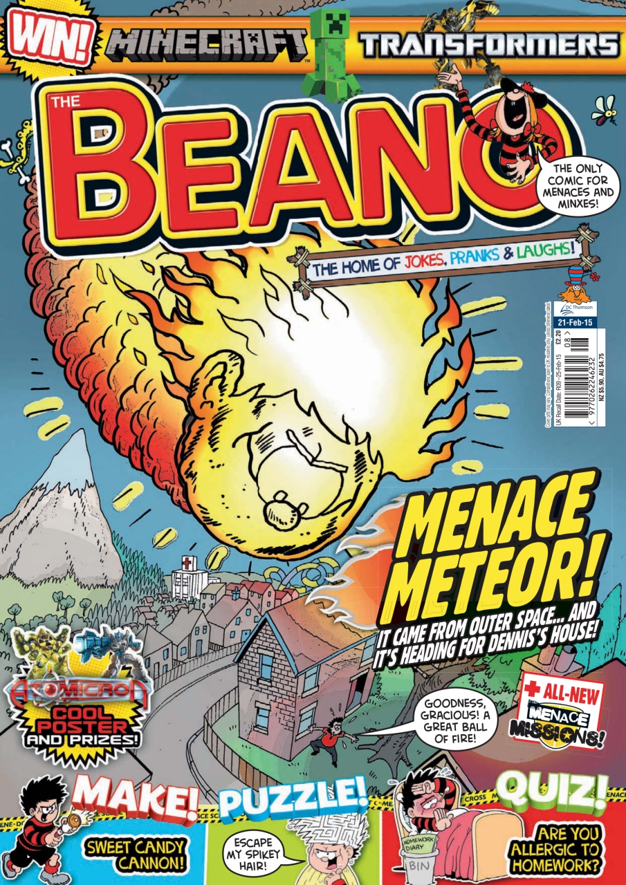 Beano Magazine - 21st February 2015 Back Issue