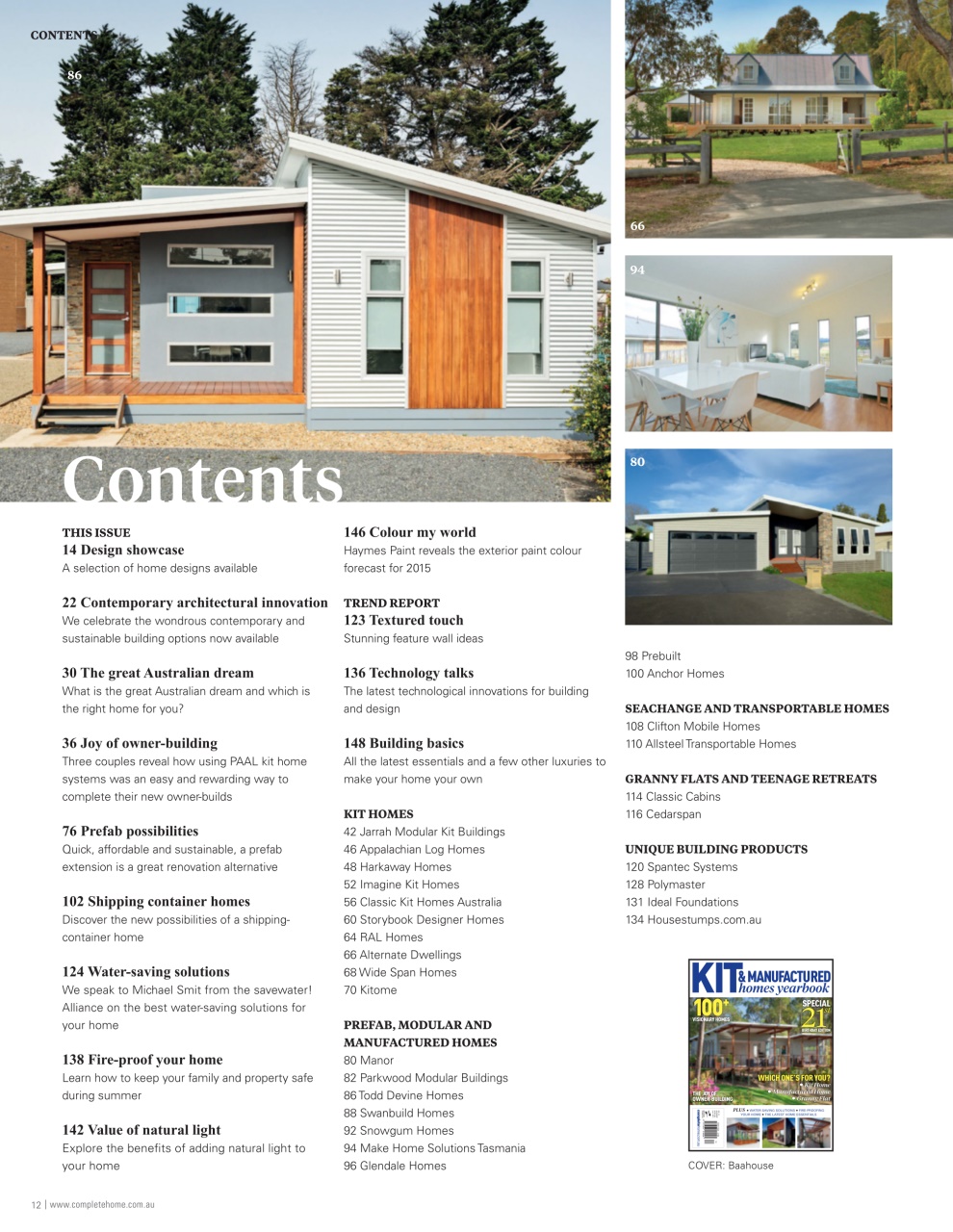 Kit Homes Yearbook - Issue #21 2015 Back Issue
