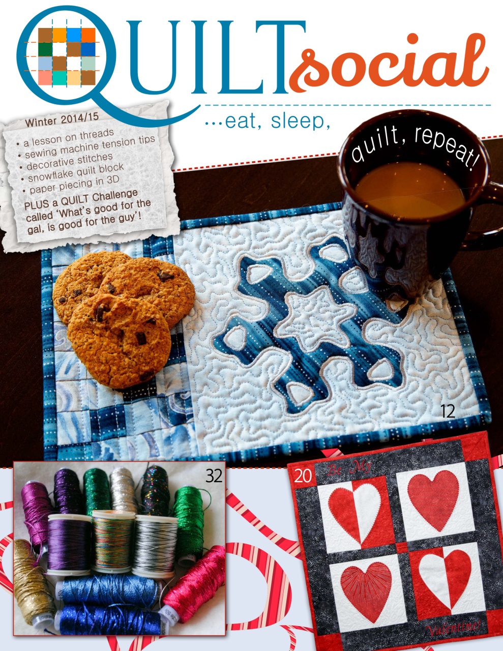 A Needle Pulling Thread Magazine - QUILTsocial Winter 2014/15 Special Issue