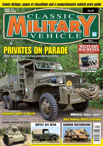 Classic Military Vehicle Magazine - April 2015 Back Issue