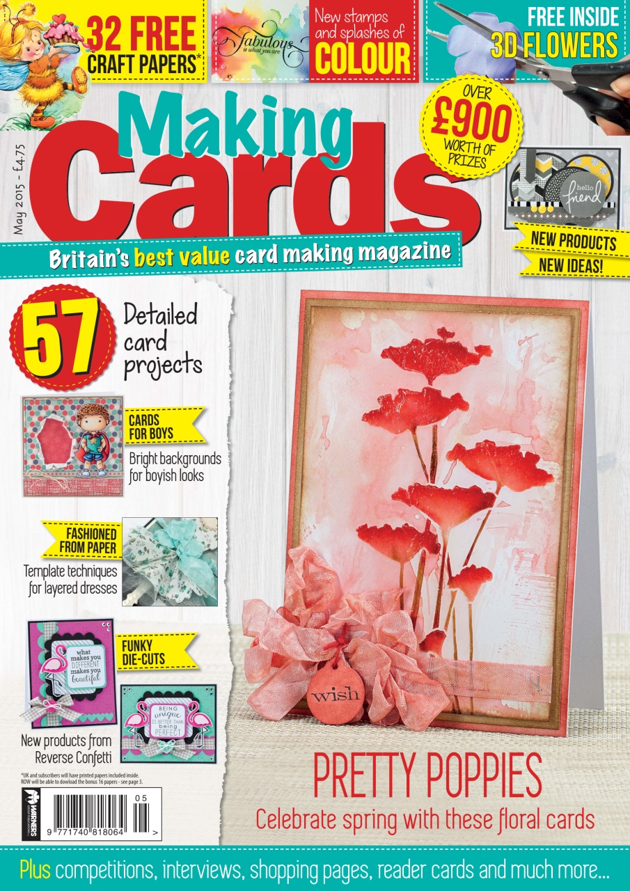 Making Cards & Papercraft Magazine - May 2015 Back Issue