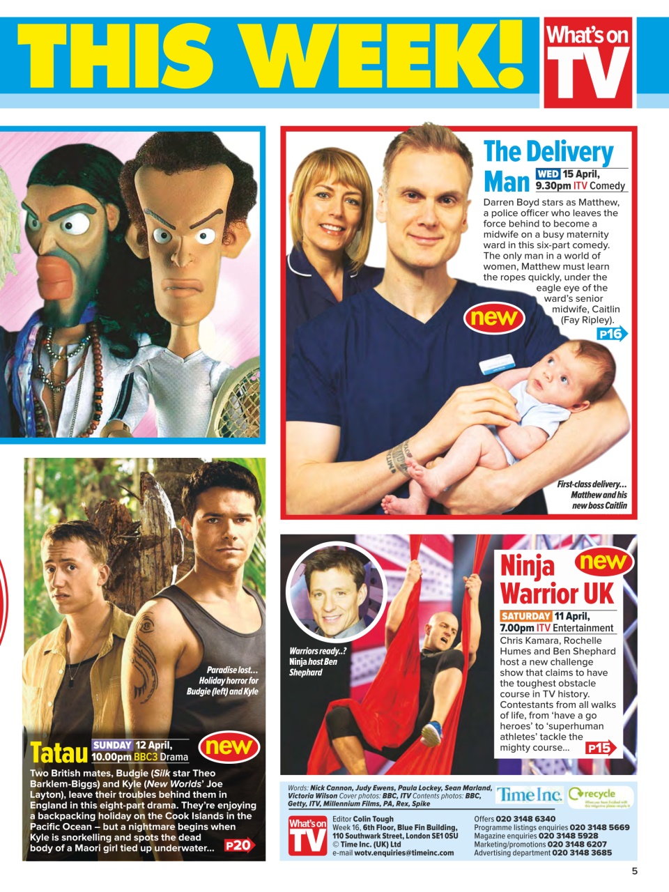 What's on TV Magazine - 11th April 2015 Back Issue