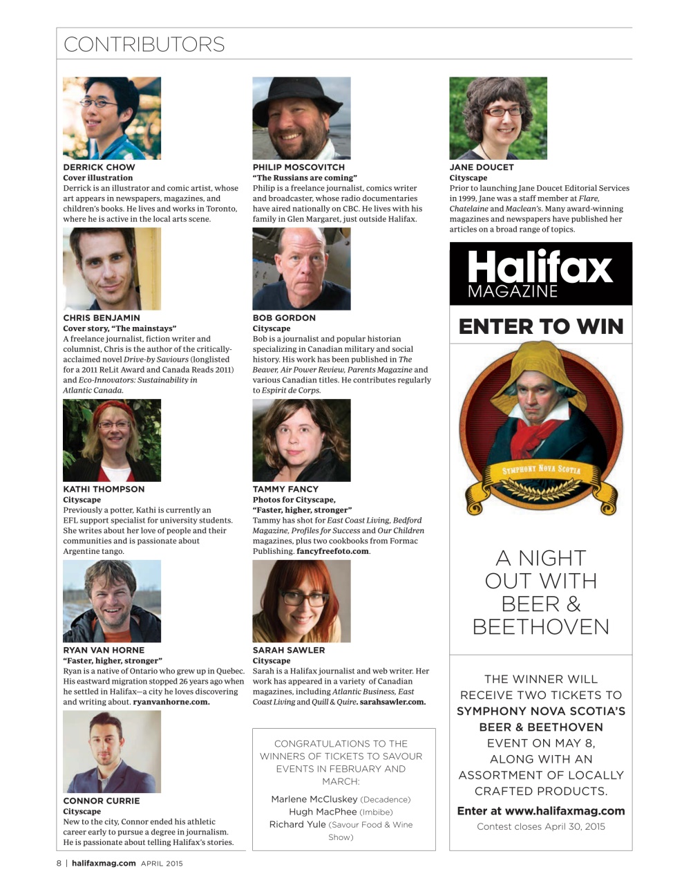 Halifax Magazine - April 2015 Back Issue