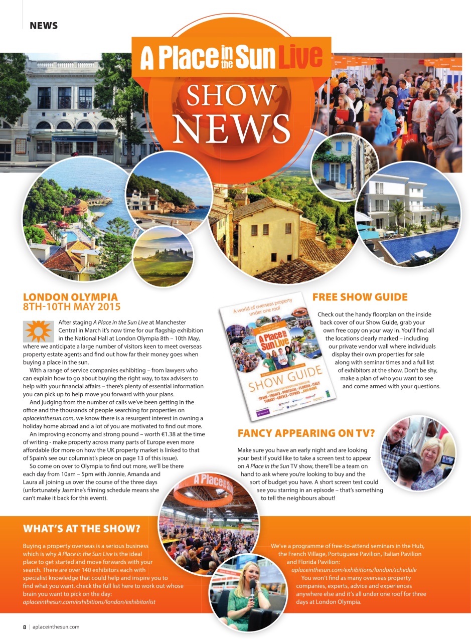 A Place in the Sun Magazine - A Place in the Sun Summer 2015 Back Issue