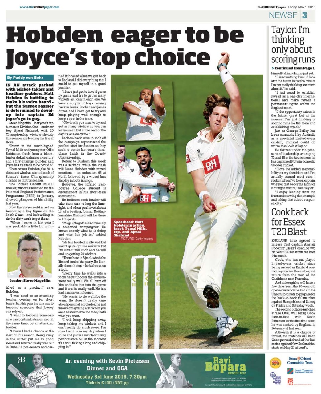 The Cricket Paper Magazine - 1st May 2015 Back Issue