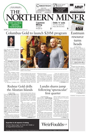 The Northern Miner Magazine - Vol. 101 No. 13 Back Issue