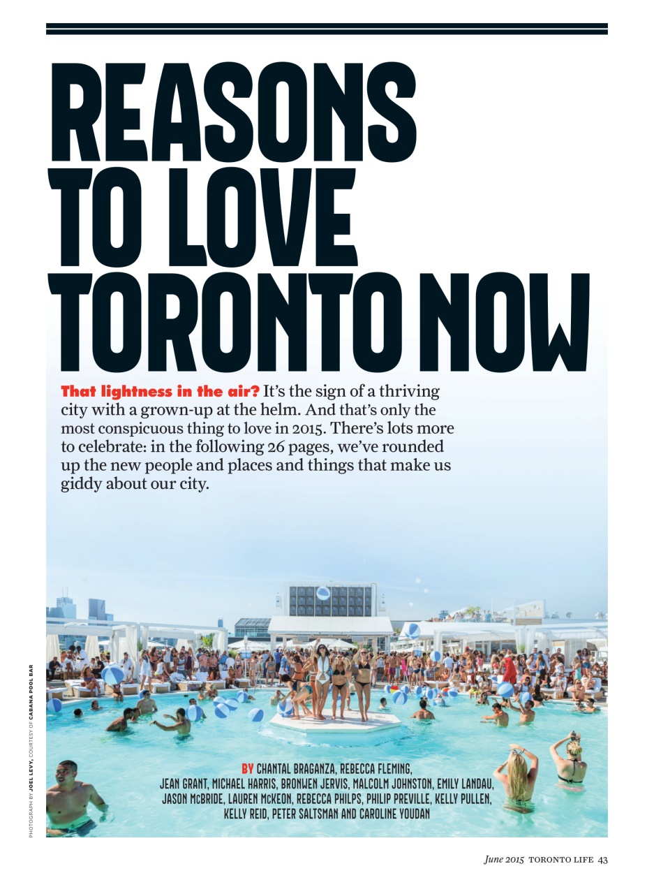 Toronto Life Magazine - June 2015 Back Issue